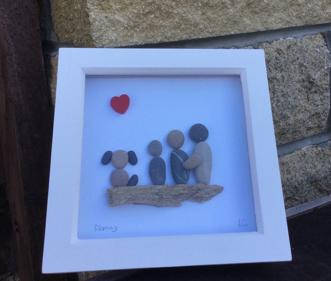 Family Pebble Art - Etsy
