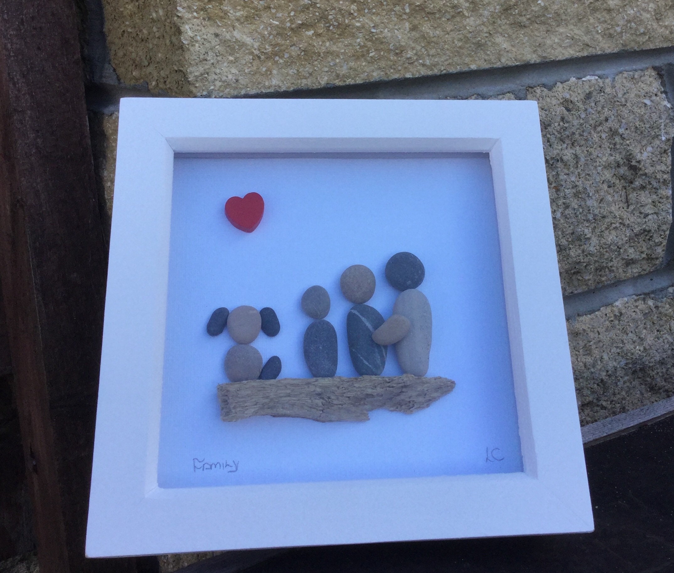 Family Pebble Art - Etsy