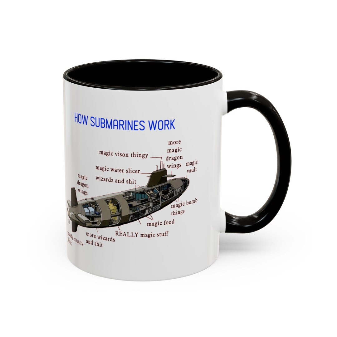 Submarine Mug - How Submarines Work - Silver Dolphins ***NOW WITH ...
