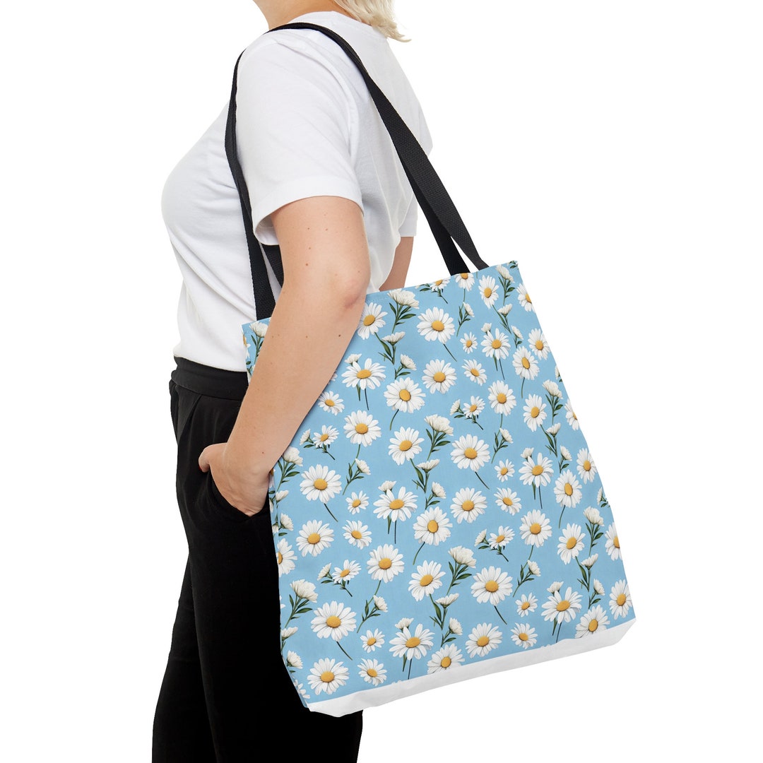 Daisy Tote Bag Floral Purse AI Art Shopping Bag Gift for Woman Wife ...