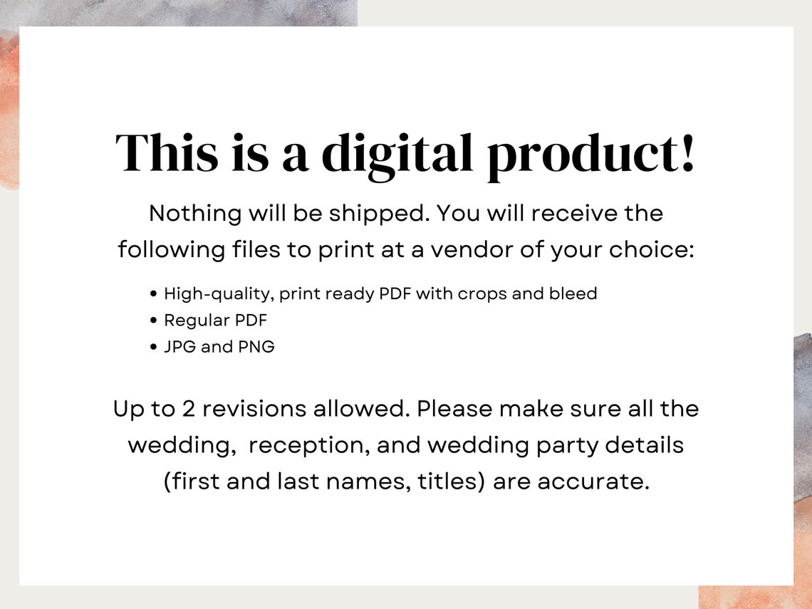 Coptic Orthodox Tri-fold Wedding Program 8.5x11 Wedding | Etsy