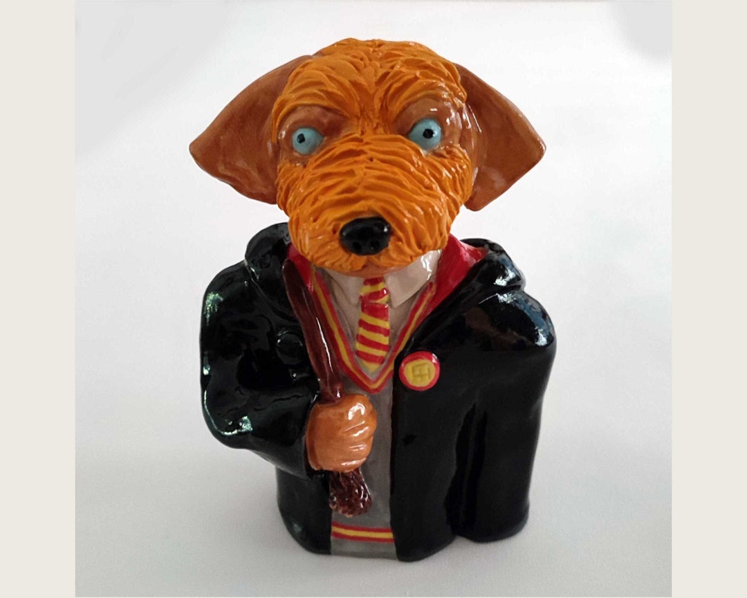 Ron Weasley Inspired Handmade Ceramic Dog Sculpture Called Ron Fleasley ...