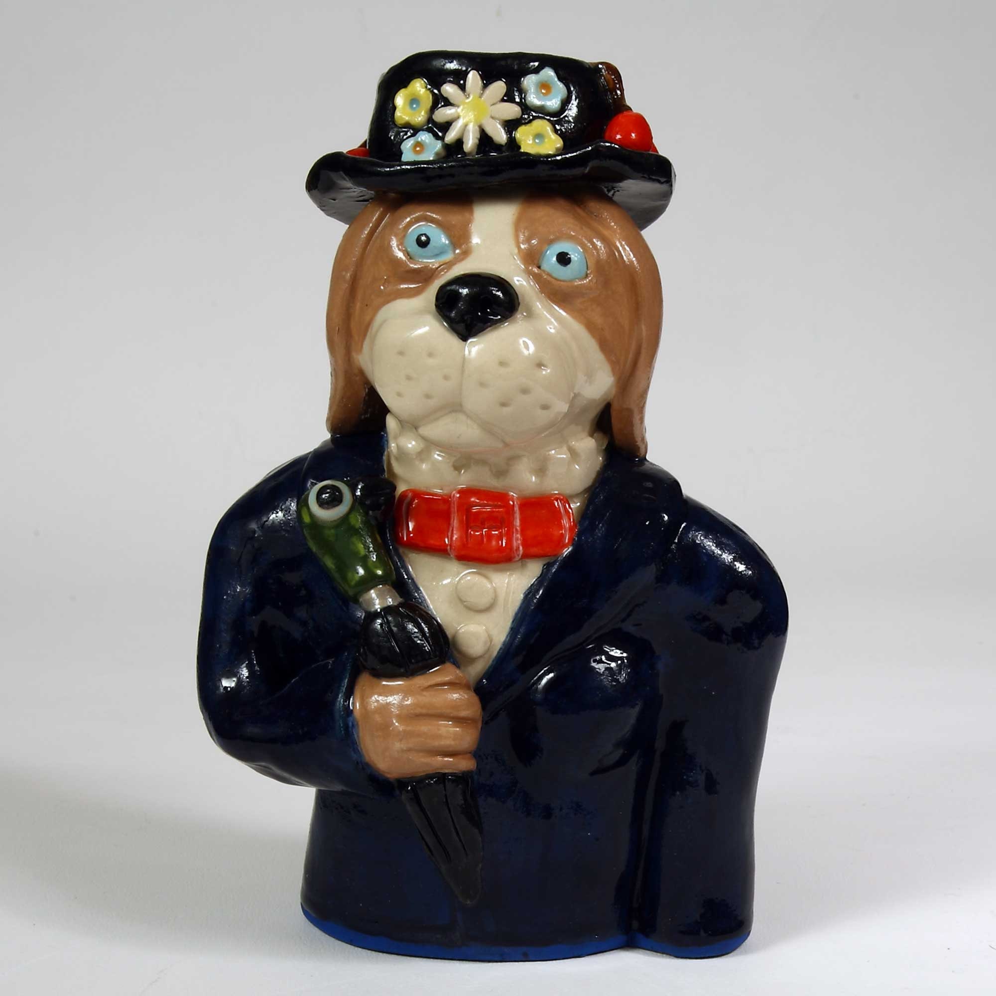 Mary Poppins Inspired Handmade Ceramic Dog Sculpture Called - Etsy