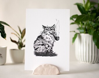 Line Art Smoking - Etsy