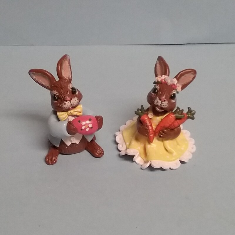 Polymer Clay Bunny - Etsy