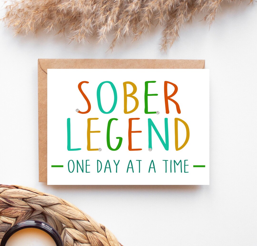 Sobriety Card, Recovery Card, Sober Card, Sobriety, Sobriety Gift ...