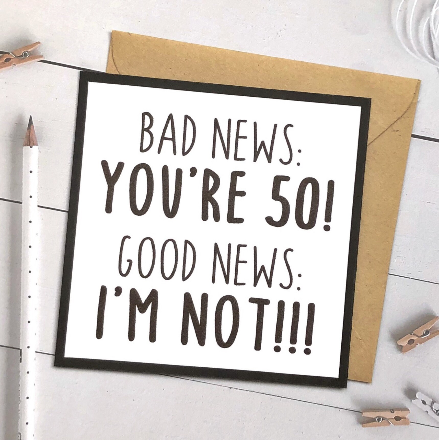 Funny 50th Birthday Card Funny Birthday Card 50th Birthday | Etsy UK