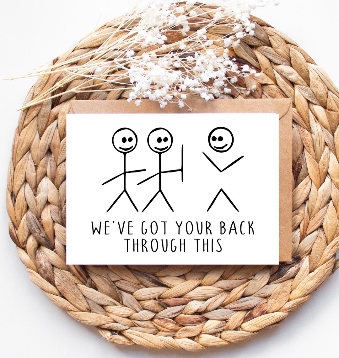 We've Got Your Back Card Thinking of You Card Get Well - Etsy