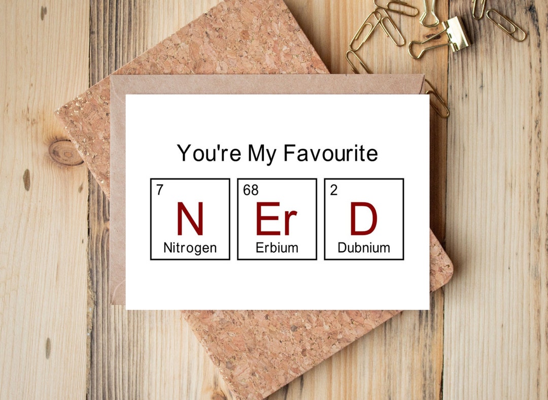 Nerdy Gifts for Men Geeky Card Geeky Gifts Nerd Card - Etsy UK
