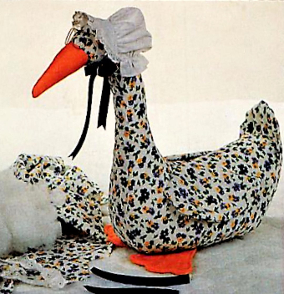 PDF Sewing Pattern to Make a Soft Toy Duck , Goose, Toddler Pull Along ...