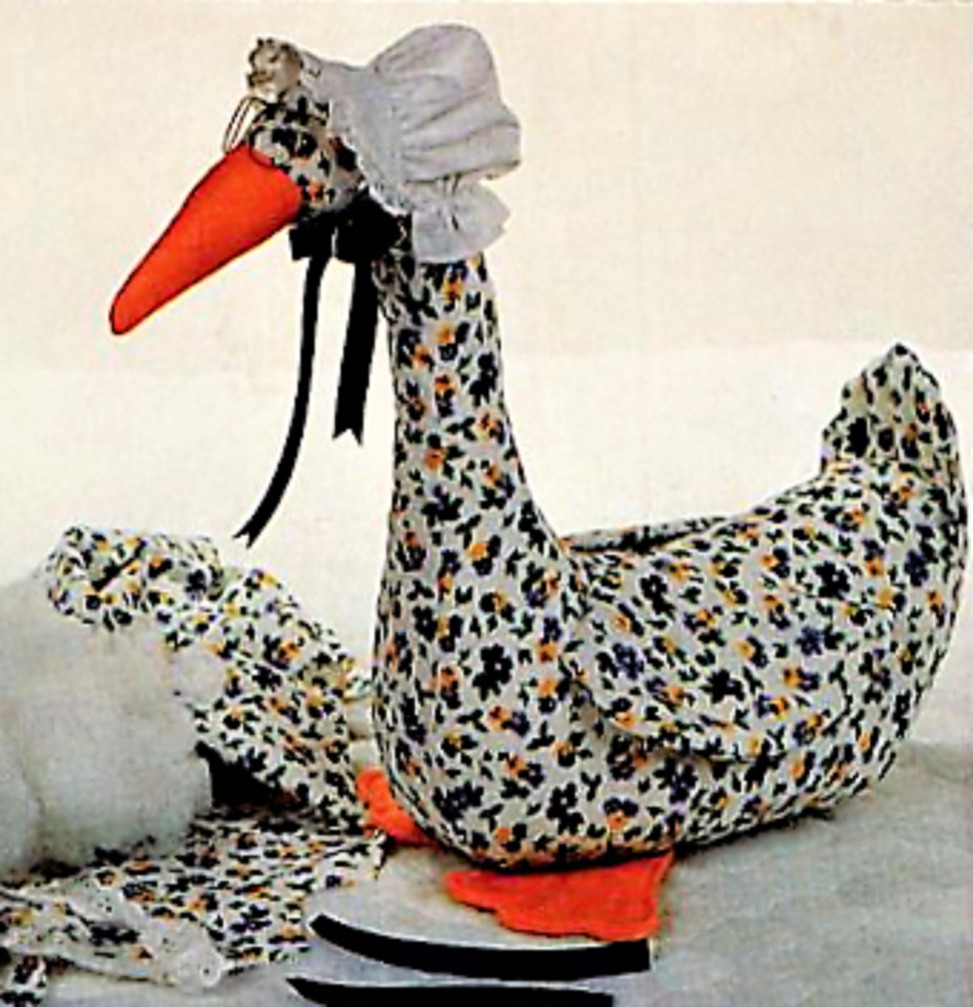 PDF Sewing Pattern to Make a Soft Toy Duck , Goose, Toddler Pull Along ...