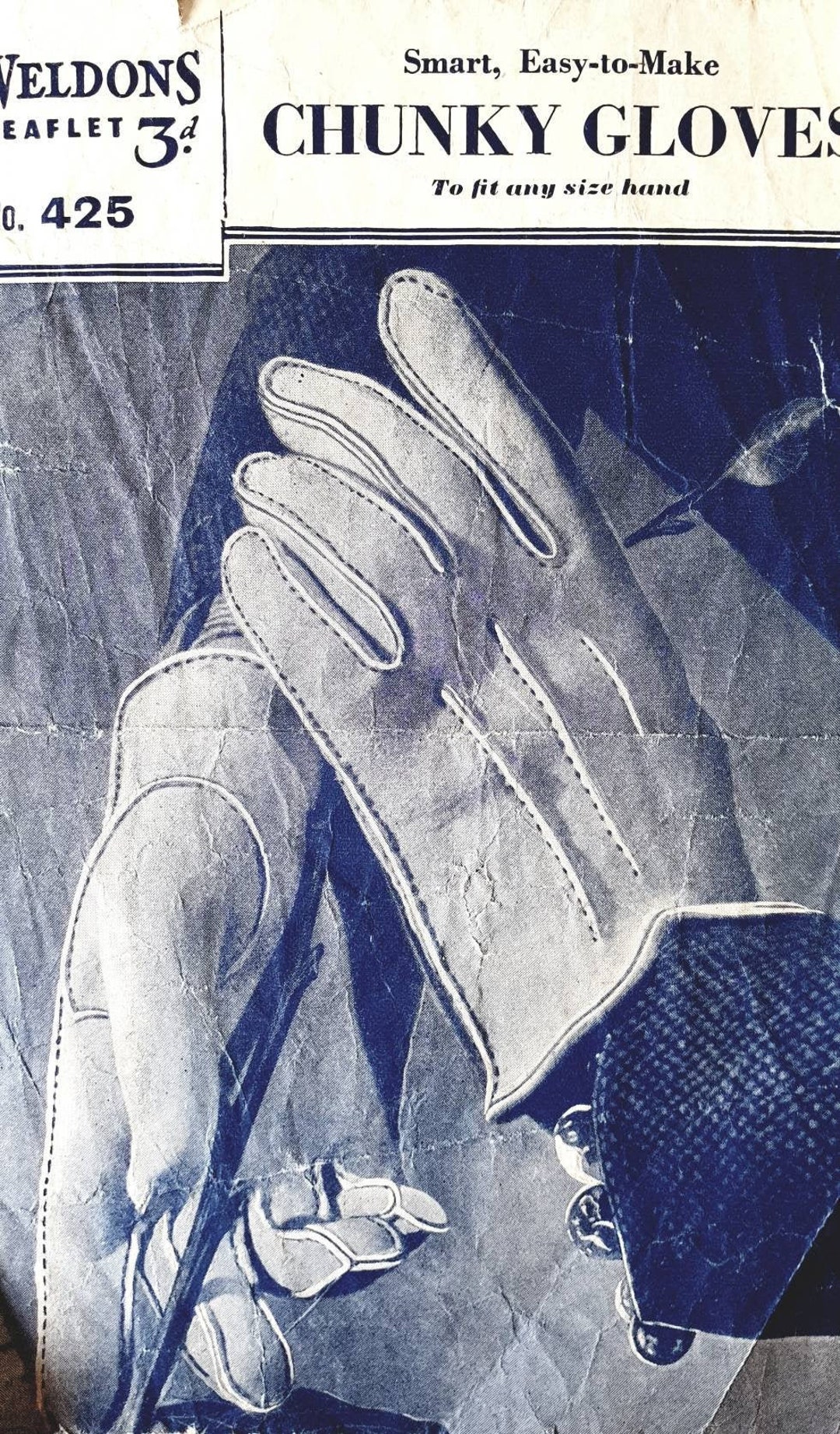 PDF Vintage Weldons Sewing Pattern to Make a Pair of Chunky Leather ...