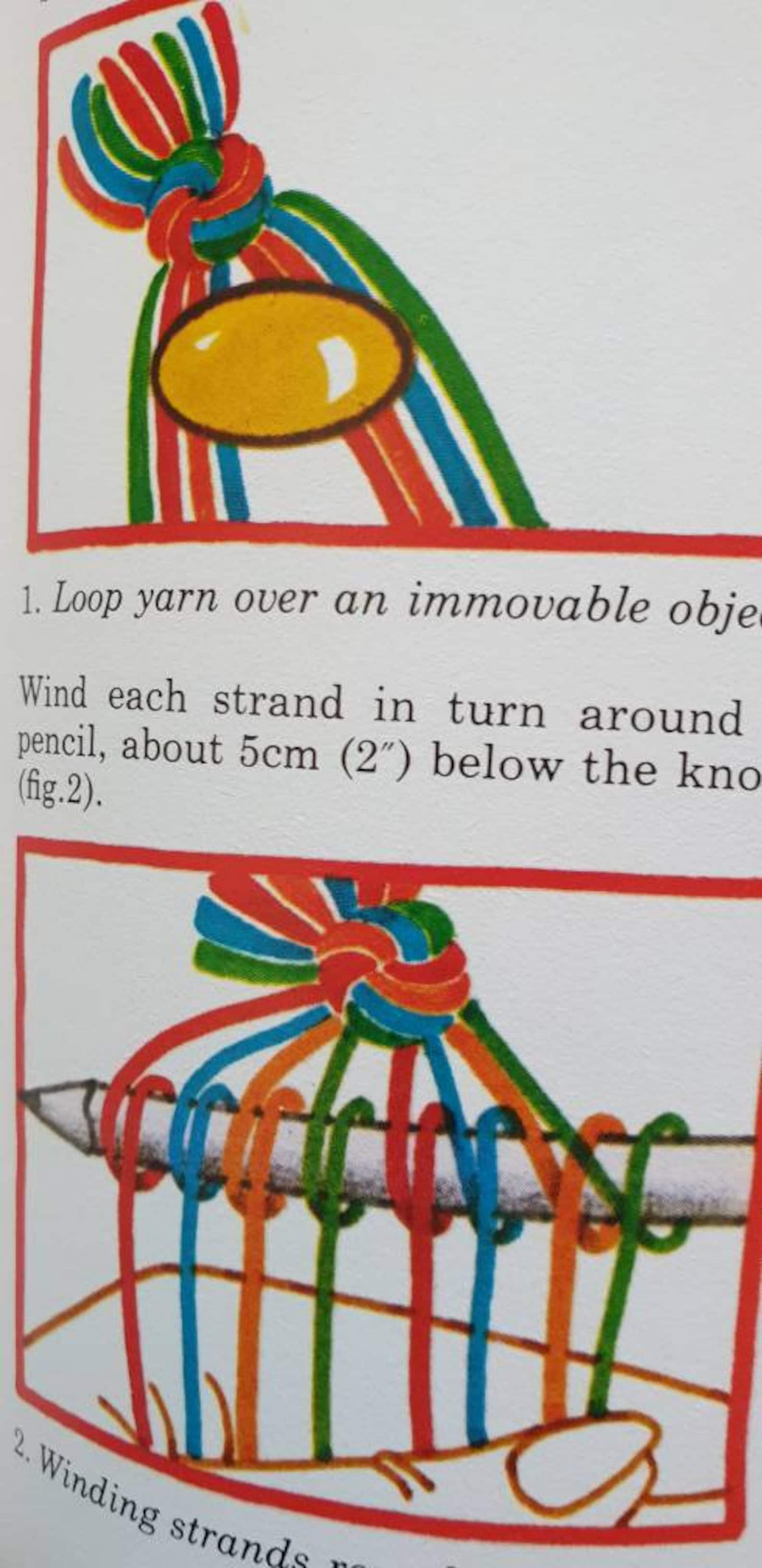 PDF Finger Weaving Braiding Pattern - Etsy