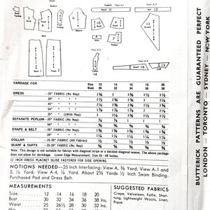 PDF Vintage Simplicity 1166 Sewing Pattern Ladies Dress With - Etsy