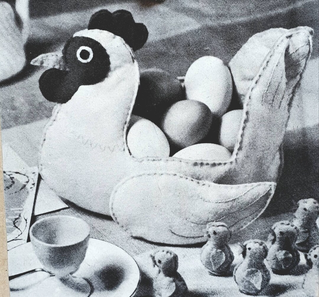 PDF Sewing Pattern Chicken Basket and Chicks Egg Basket Nest - Etsy