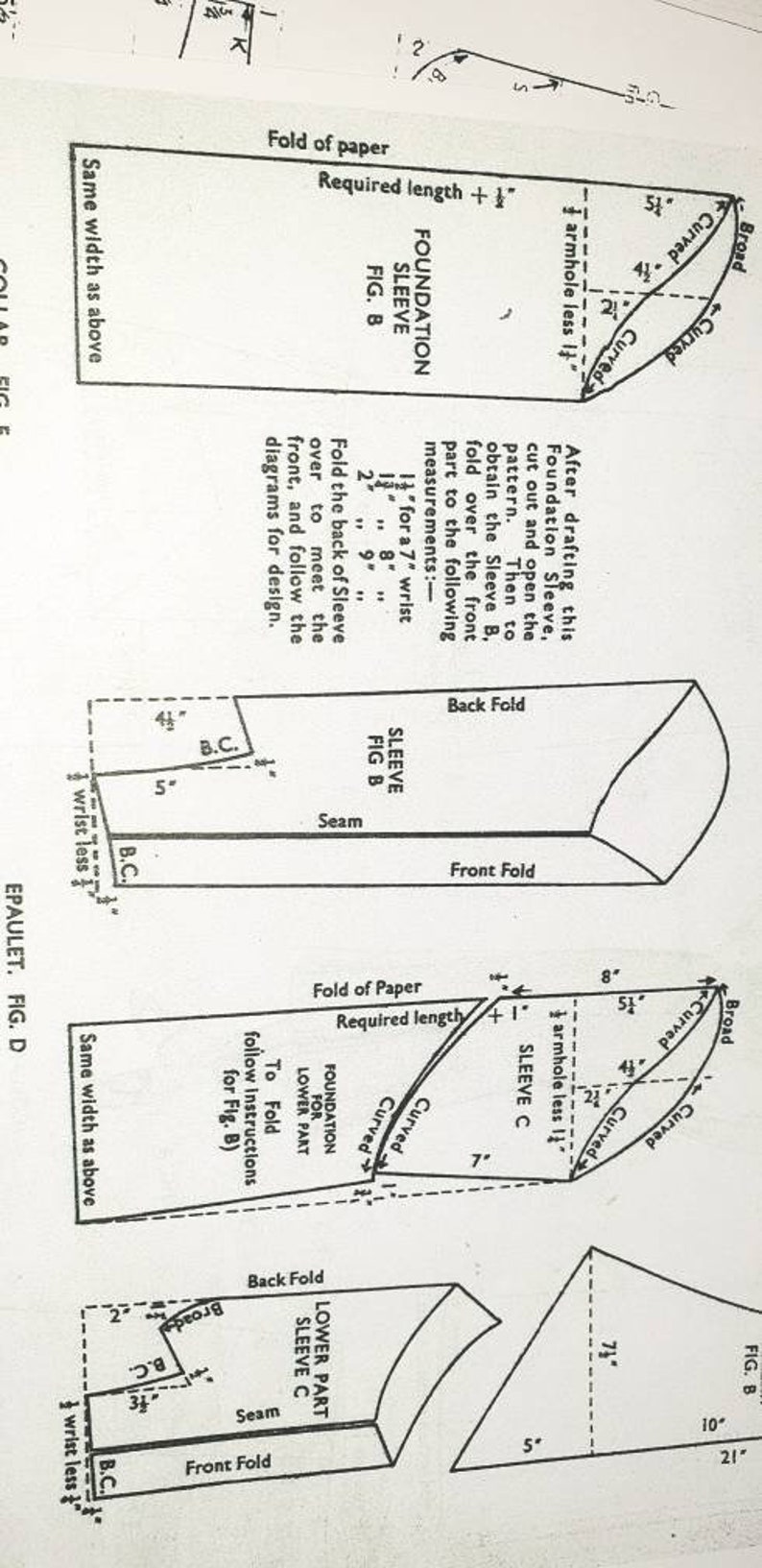 PDF Vintage 1920 S Haslam System of Drafting and Dresscutting . SLEEVES Booklet Sewing Patterns ...