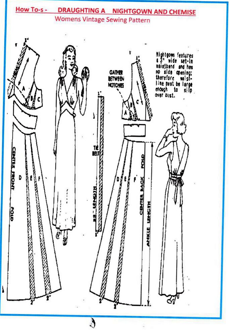 PDF Vintage Sewing Pattern Grading Draughting Resizing Adjusting ...