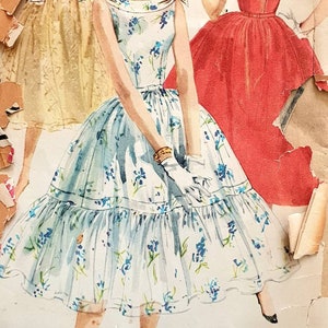 PDF Vintage Simplicity 1166 Sewing Pattern Ladies Dress With - Etsy