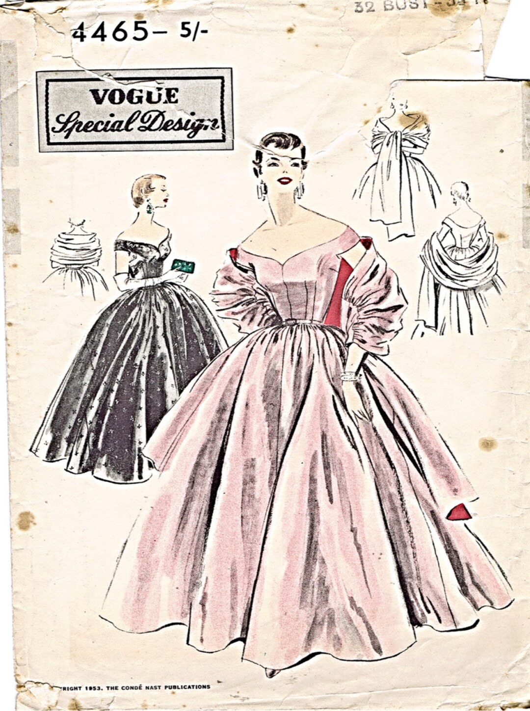 Vintage Vogue Coutourier Special Design 4465 Sewing Pattern Ladies ...