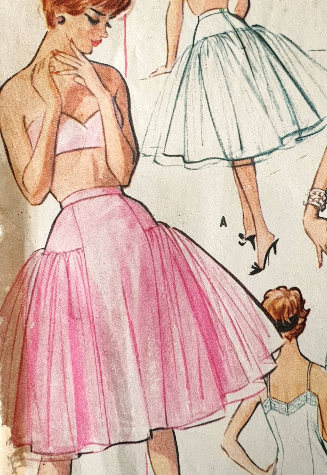 PDF Sewing Pattern. Mccalls Underskirts and Petticoat or Short Slip ...