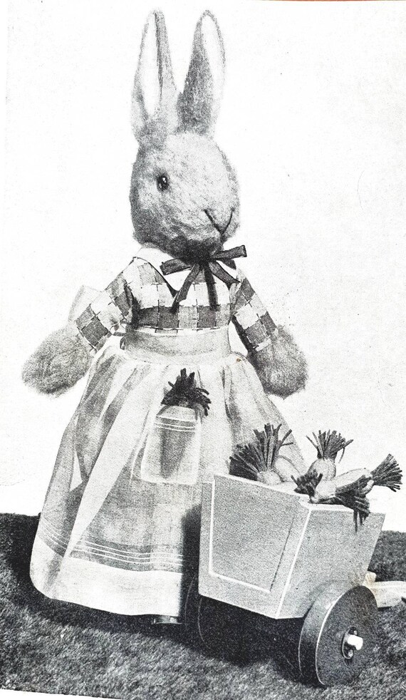 PDF instant download Bunny Rabbit in Clothes Soft ToyDoorstop | Etsy