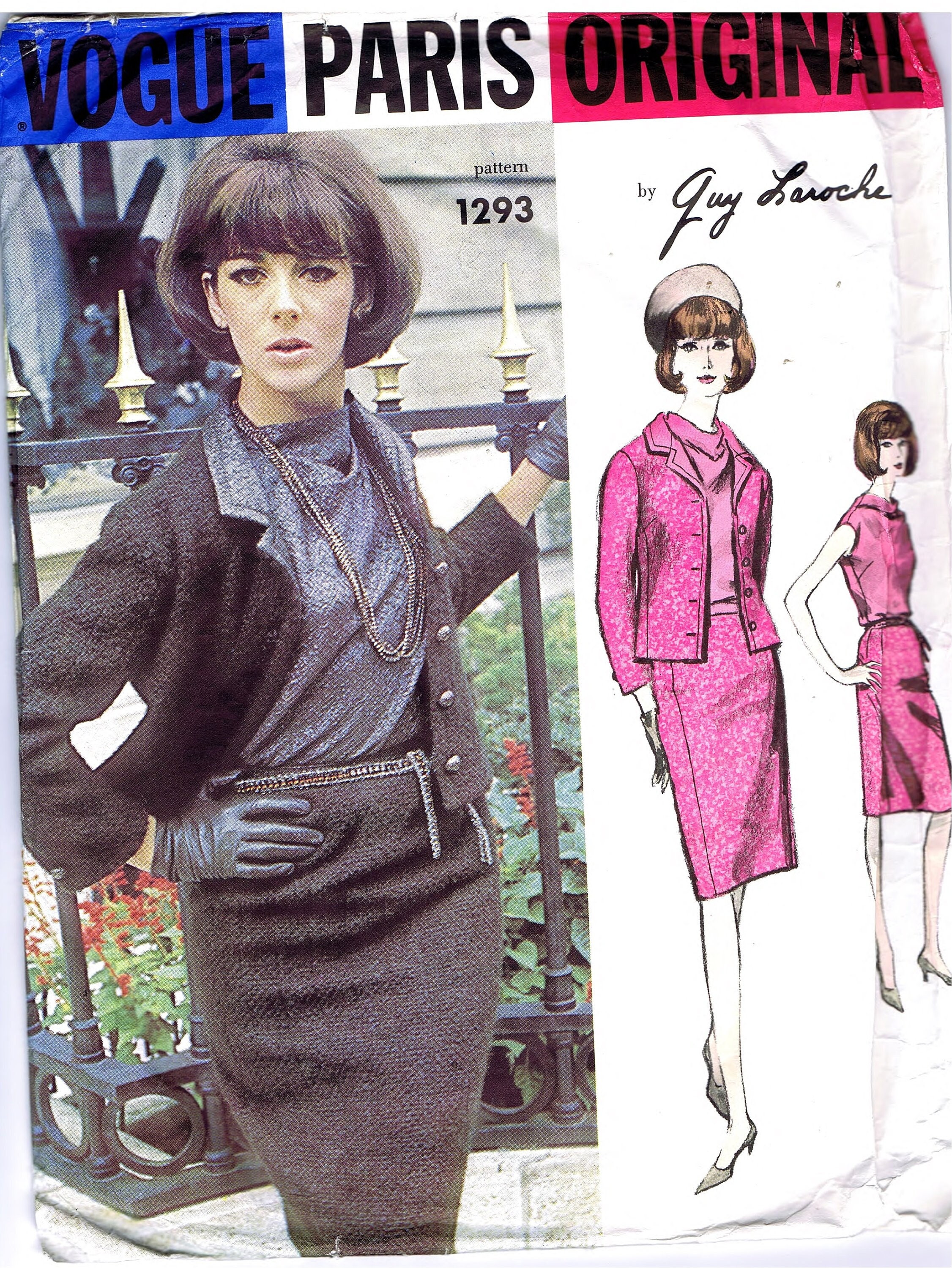 PDF Vogue Paris Original Sewing Pattern 1293. Guy Laroche Suit and ...