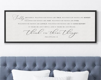 Philippians 4 8 Sign | Etsy