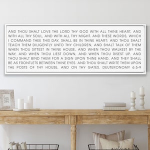 Love the Lord Thy God | Scripture Sign | SCRIPTURE WALL ART | | Large ...