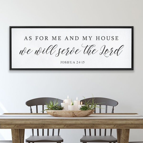 As for Me and My House We Will Serve the Lord Sign - Etsy