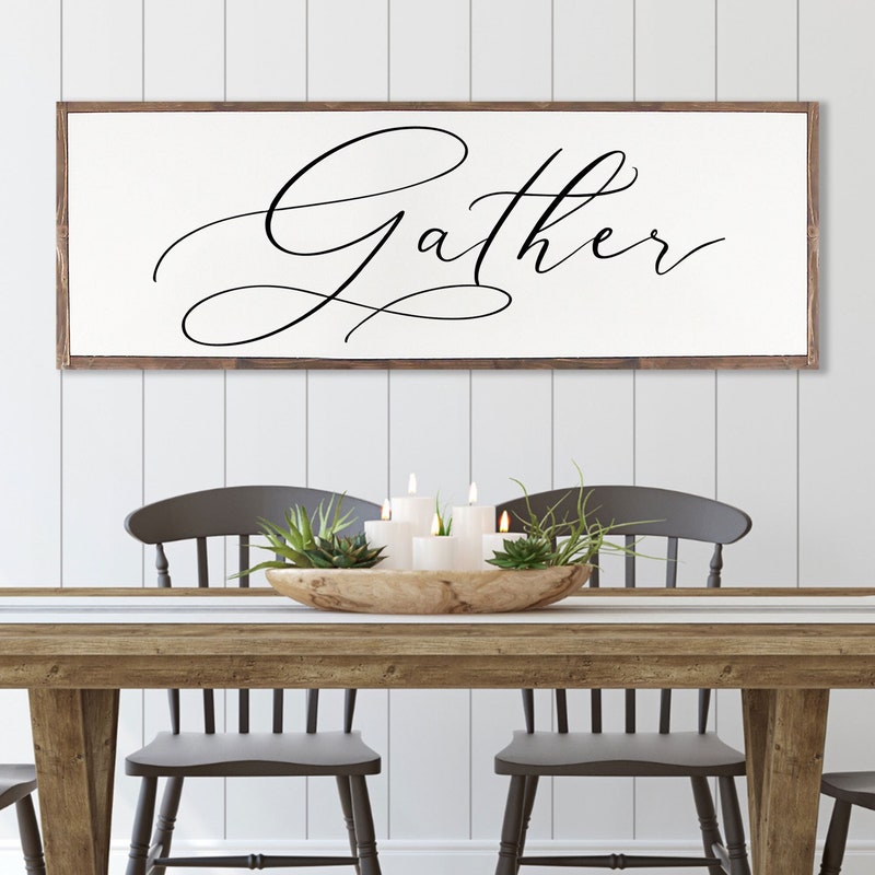 Gather Wood Sign - Etsy