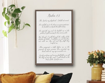Psalm 23 Wall Art - Etsy