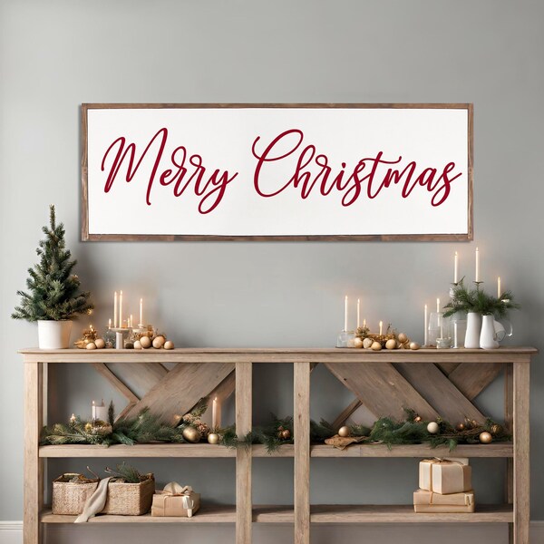 Large Christmas Sign - Etsy
