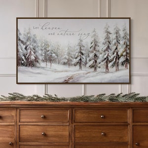 Let Heaven and Nature Sing Christmas Wall Art - Etsy