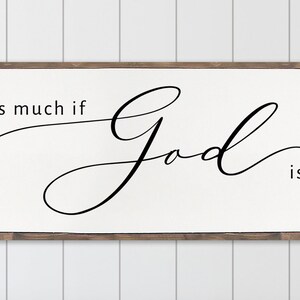 Little is Much If God is in It Wood Sign CHRISTIAN WALL ART Framed Wood ...