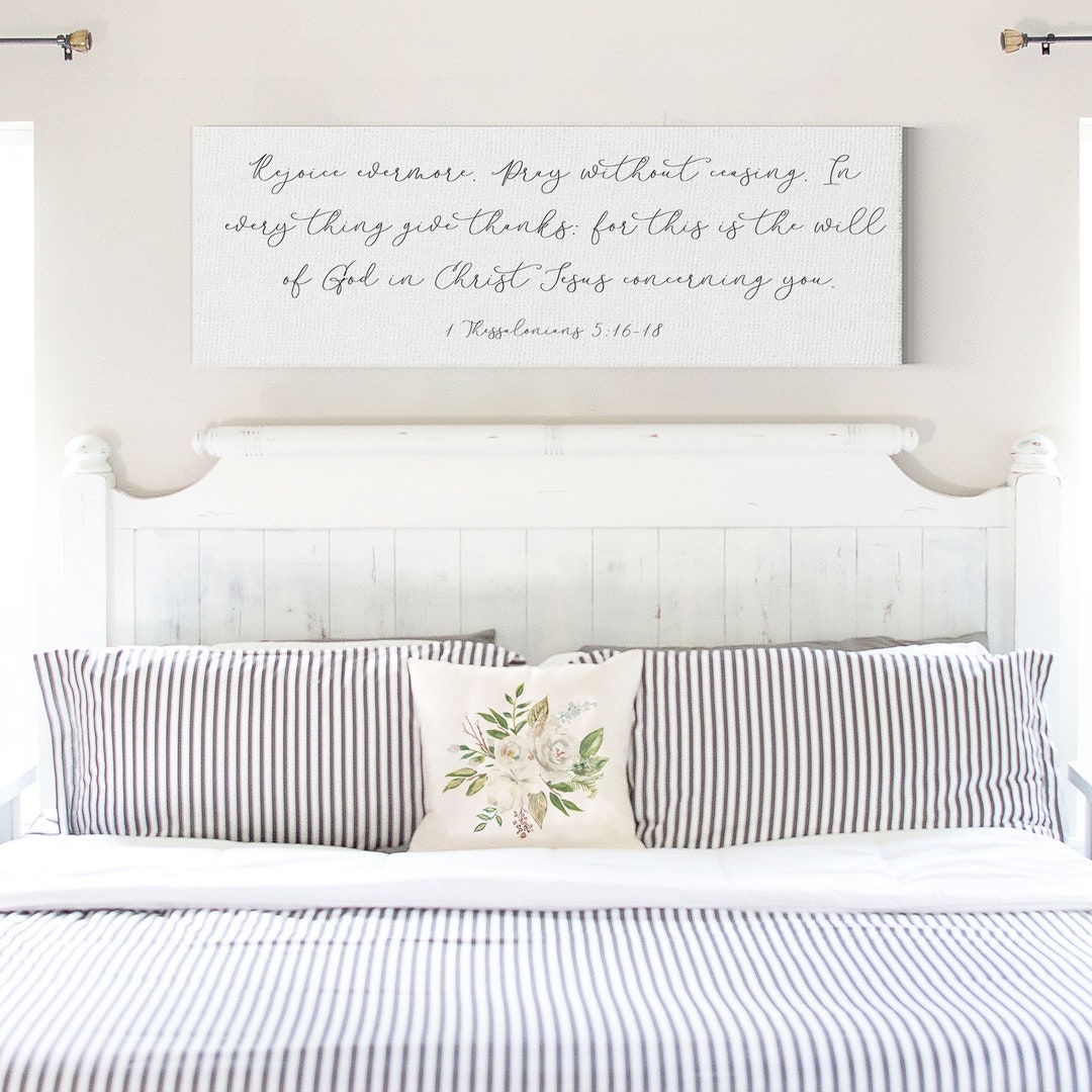 Pray Without Ceasing Scripture Sign | Scripture Wall Art | Bible Verse ...