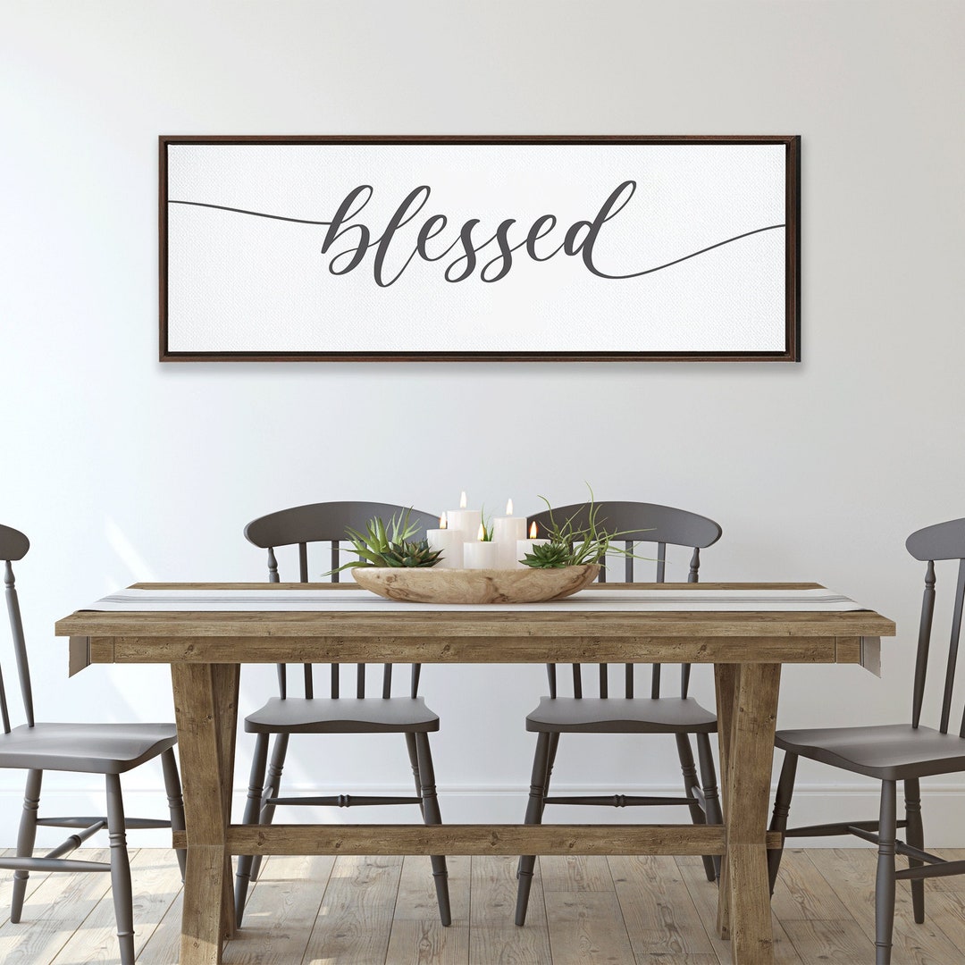 Blessed | Scripture Sign | SCRIPTURE WALL ART | | Large Home Bible ...