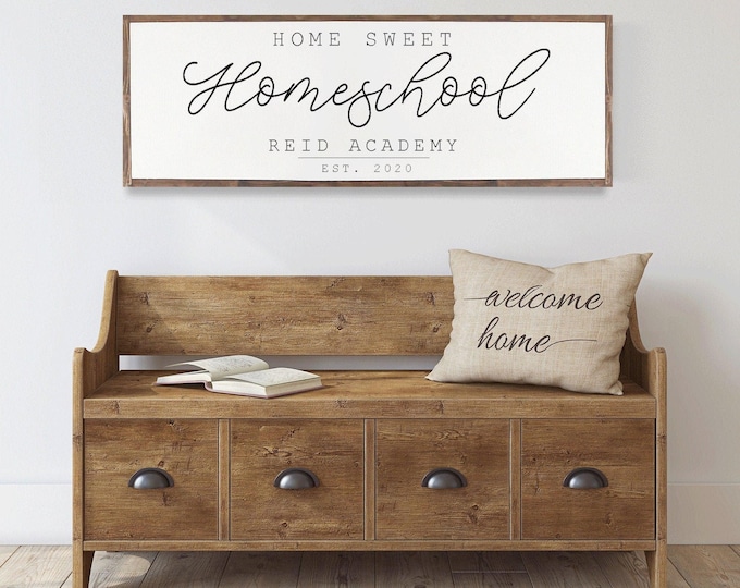 Home Sweet Homeschool Printable Banner | Homeschool Decor | Printable ...