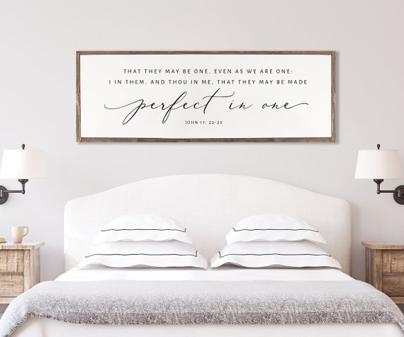 That They May Be One Even as We Are One Farmhouse Wood Sign - Etsy