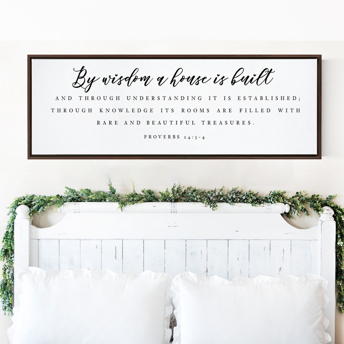 By Wisdom A House is Built | Scripture Christian Wall Art | Proverbs 24 ...