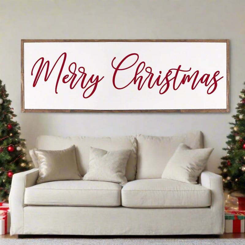 Large Christmas Sign - Etsy