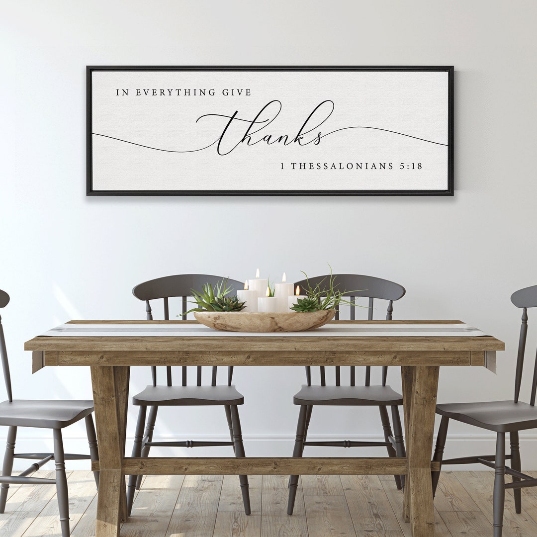In Everything Give Thanks, Scripture Canvas Wall Art, | 1 Thessalonians ...