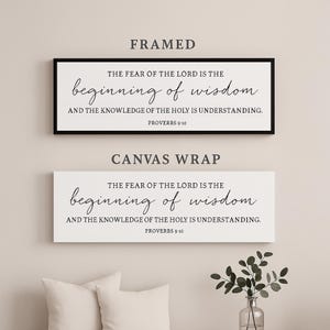 Custom Bible Verse Wood Sign: Farmhouse Christian Wall Art - Etsy