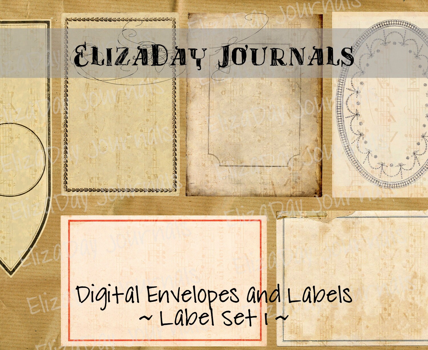 DIGITAL Labels; Envelopes; Postcards; Vintage; Scanned Ephemera - Etsy