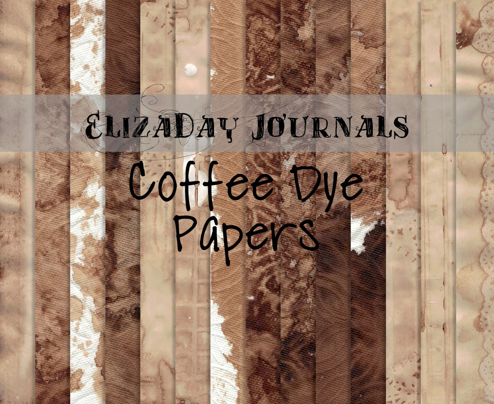 DIGITAL Coffee Dye Papers - Junk Journal - Scrapbooking - Etsy