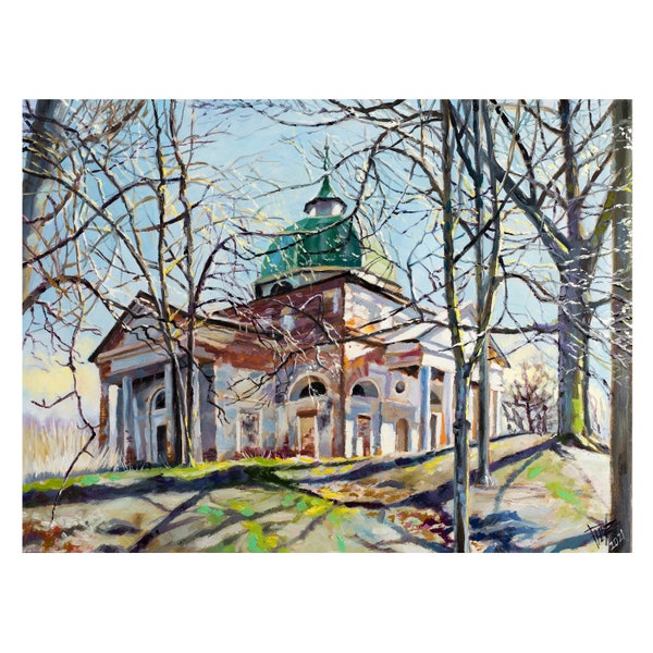 Painting Church - Etsy