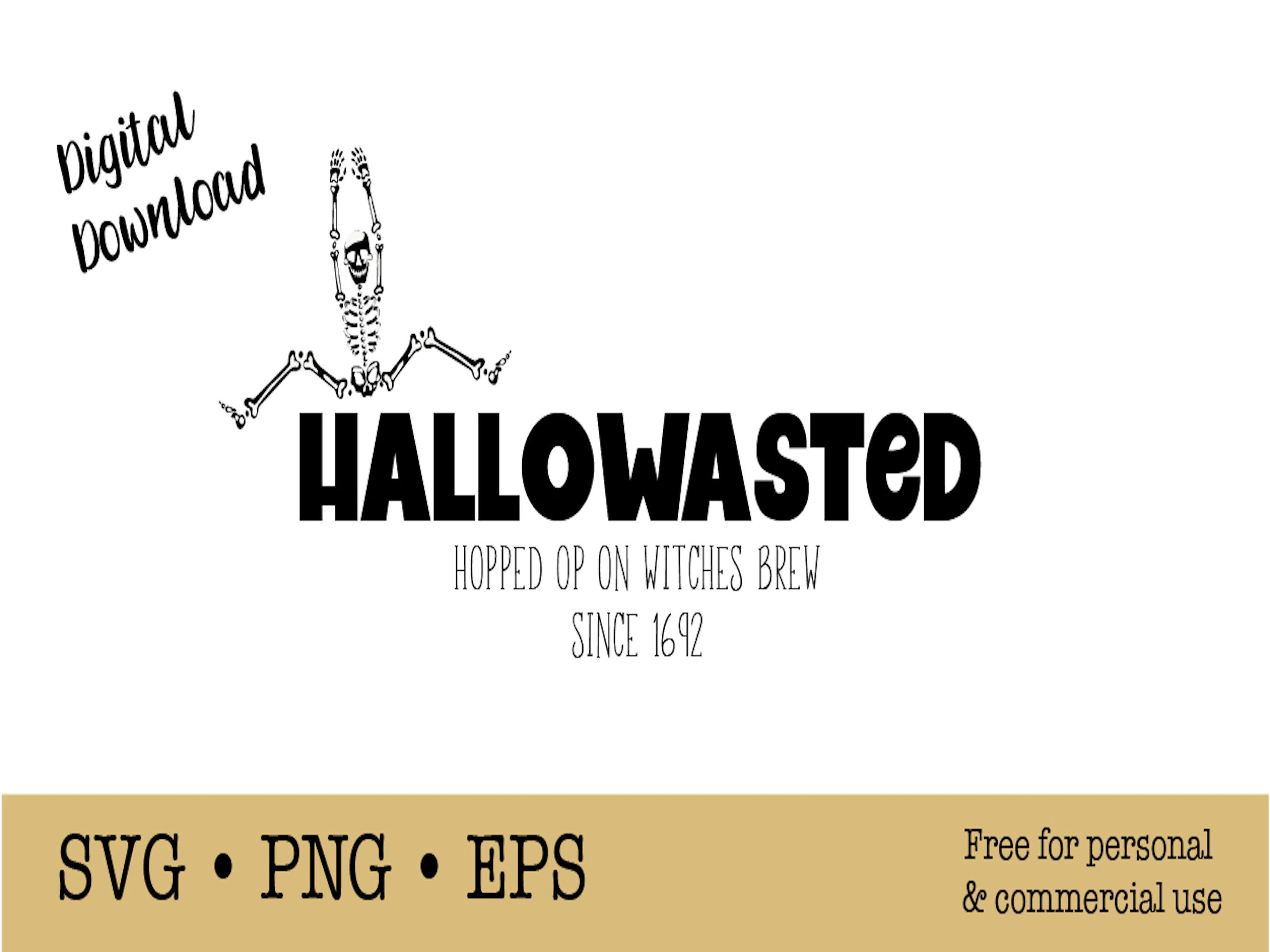 Hallowasted SVG Halloween SVG Unisex Graphic Shirt Png Cut - Etsy