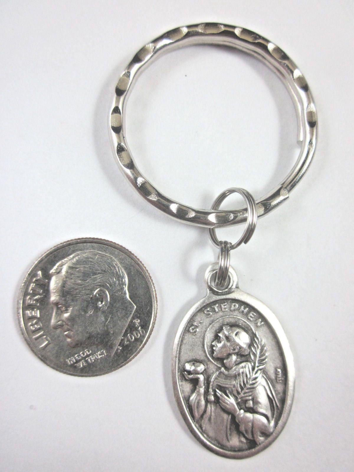 St Stephen Medal Italy Key Ring Gift Box & Prayer Card | Etsy