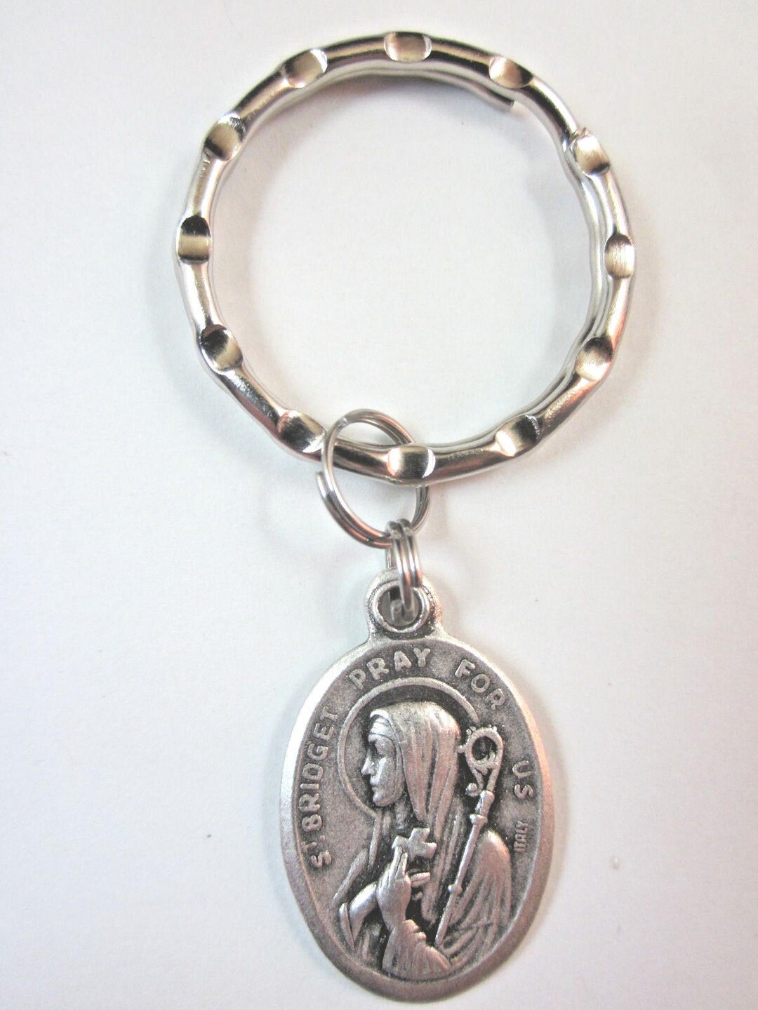 St Bridget ( Brigid ) Medal Italy Key Ring Gift Box & Prayer Card - Etsy