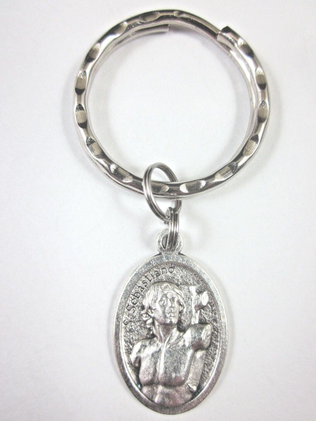 St Sebastian Medal Italy Key Ring Gift Box & Prayer Card - Etsy