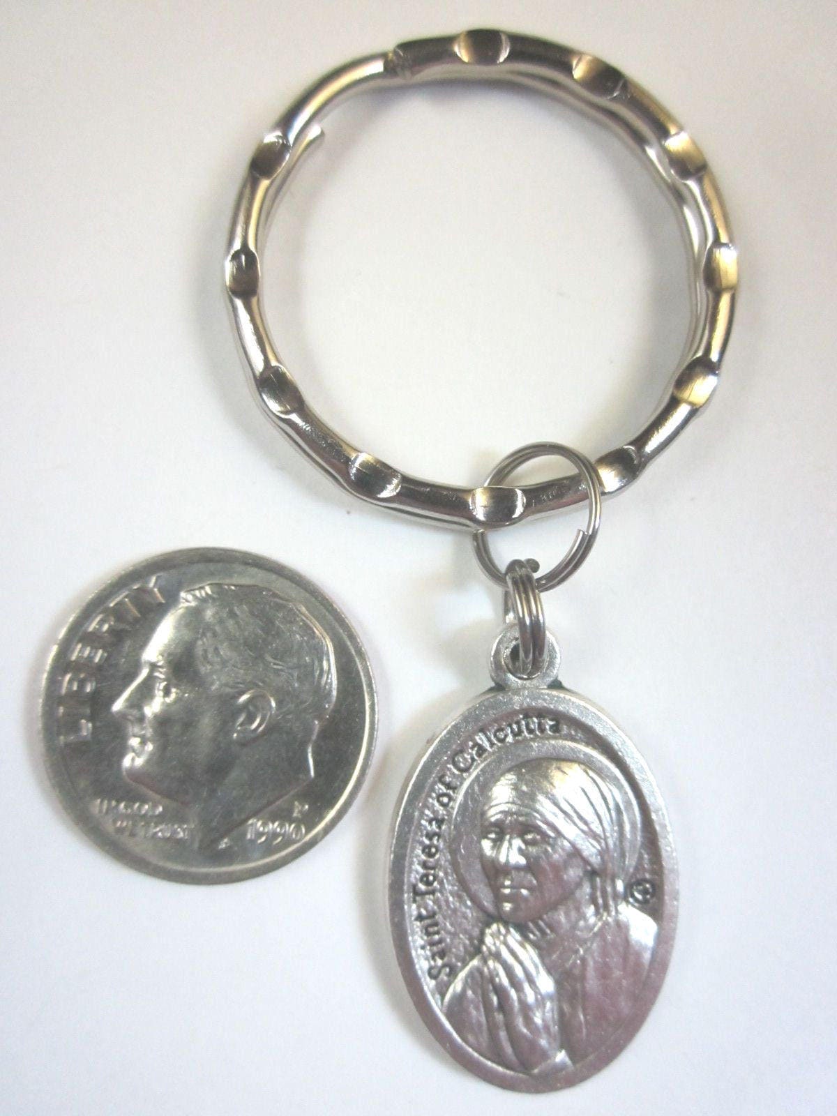 St Teresa of Calcutta Medal Italy Key Ring Gift Box & Prayer | Etsy